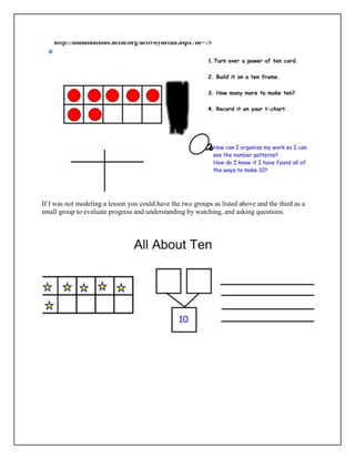 grade 1 representation and making connections | DOCX | Educational ...