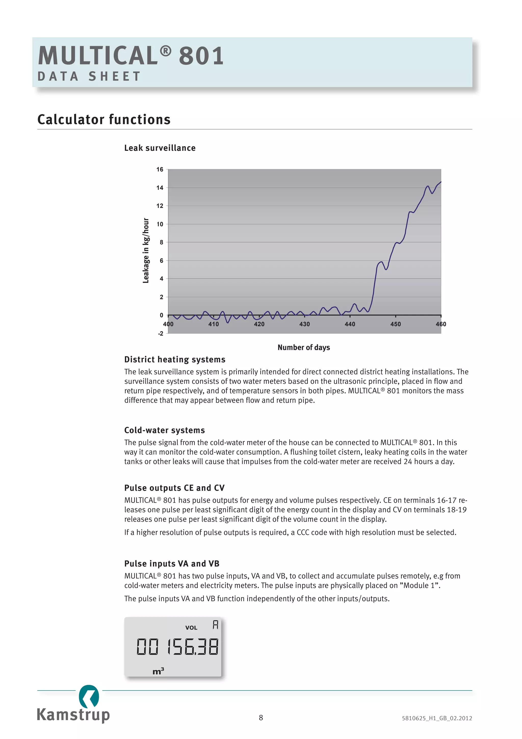 Kamstrup multical 801 heat meter, ultrasonic energy meter, heating ...
