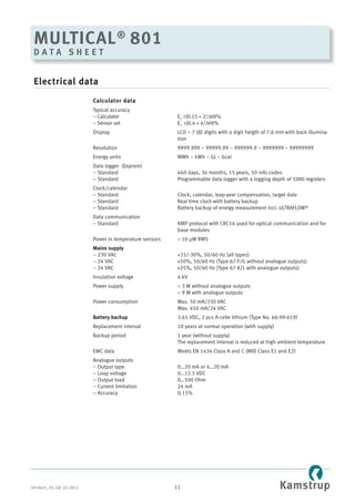 Kamstrup multical 801 heat meter, ultrasonic energy meter, heating & cooling measurement, rhi ...