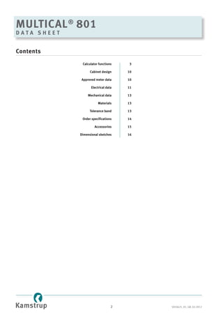 Kamstrup multical 801 heat meter, ultrasonic energy meter, heating ...