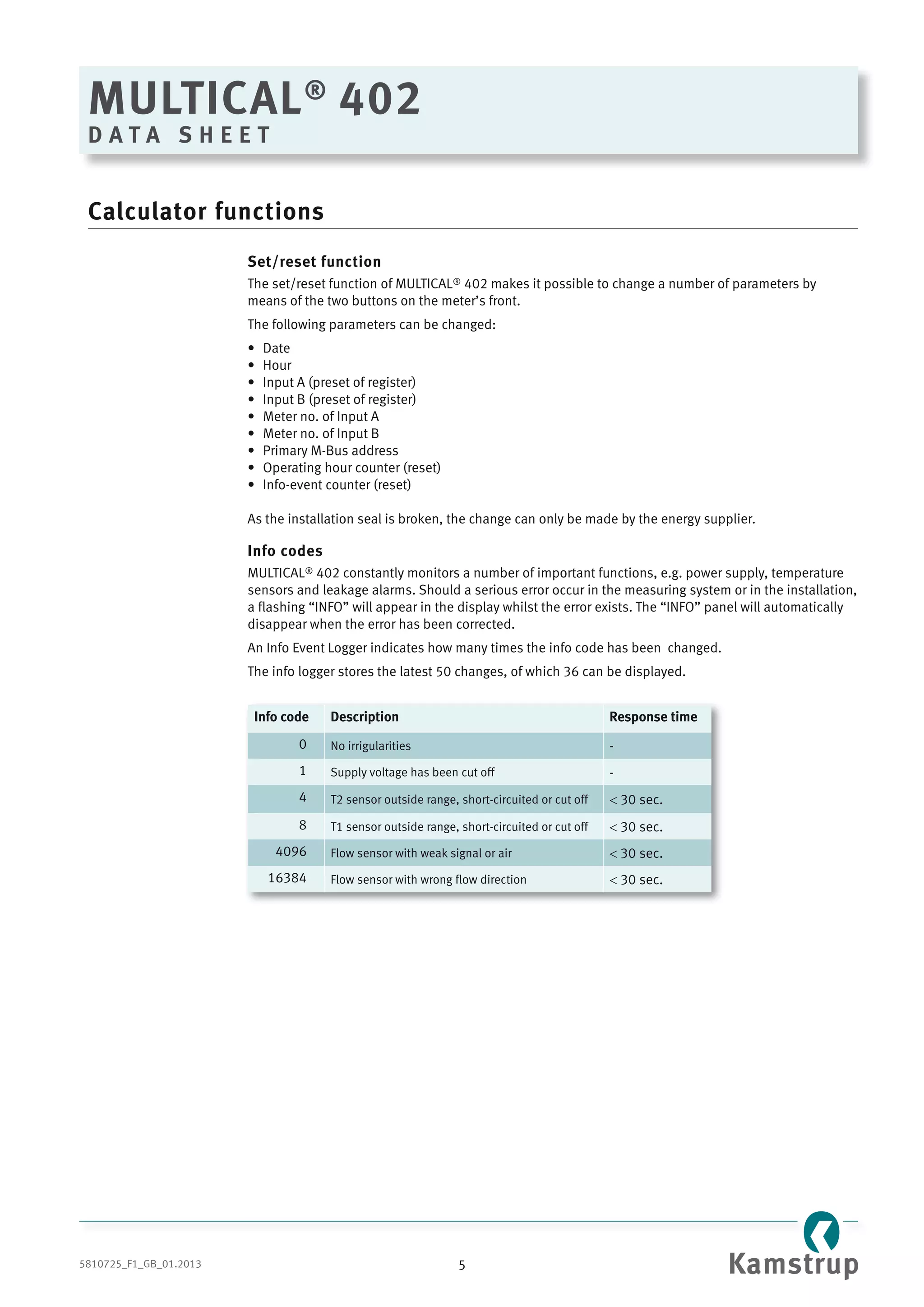 Kamstrup RHI Compliant Heat Meters & Thermal Energy Measurement ...