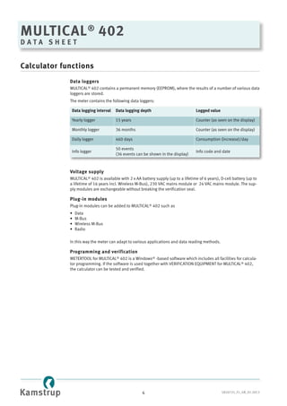 Kamstrup RHI Compliant Heat Meters & Thermal Energy Measurement ...