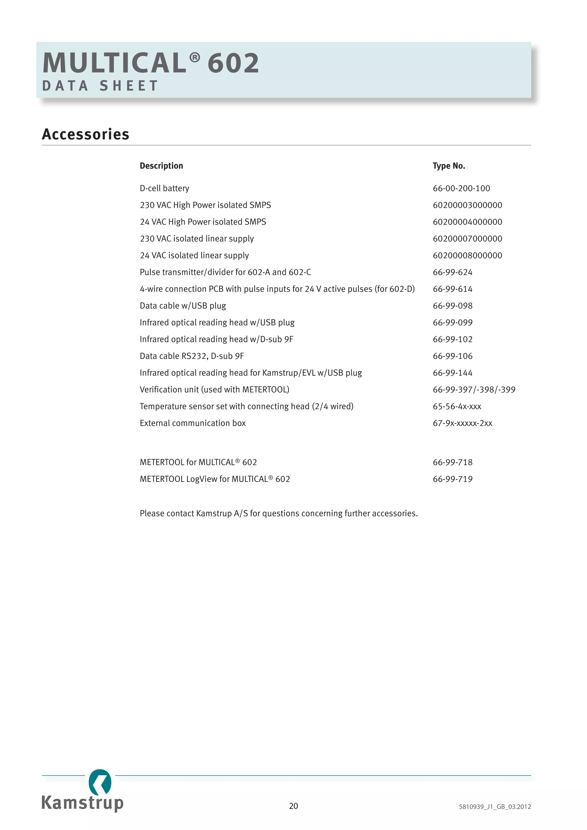 Kamstrup RHI Compliant Heat Meters & Thermal Energy Measurement - Multical 602 Heat & Cooling ...