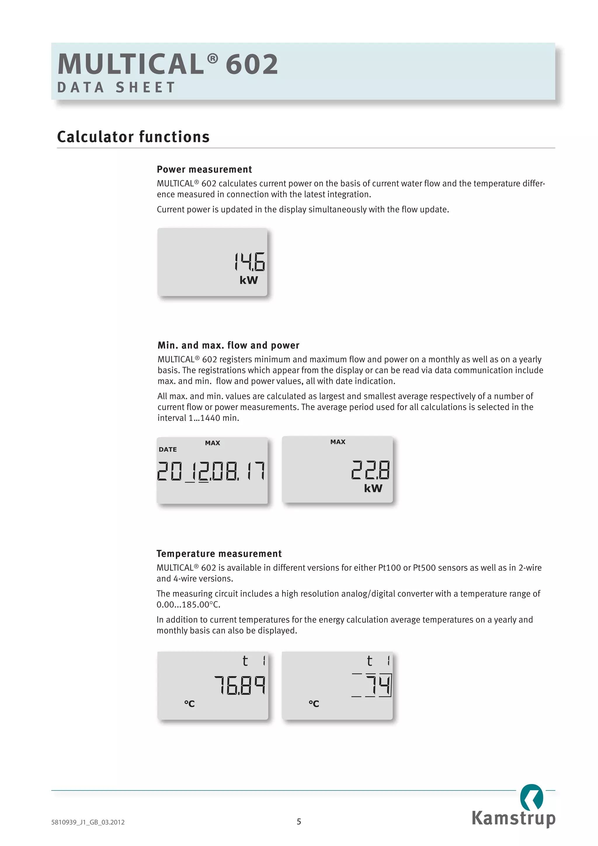 Kamstrup RHI Compliant Heat Meters & Thermal Energy Measurement ...