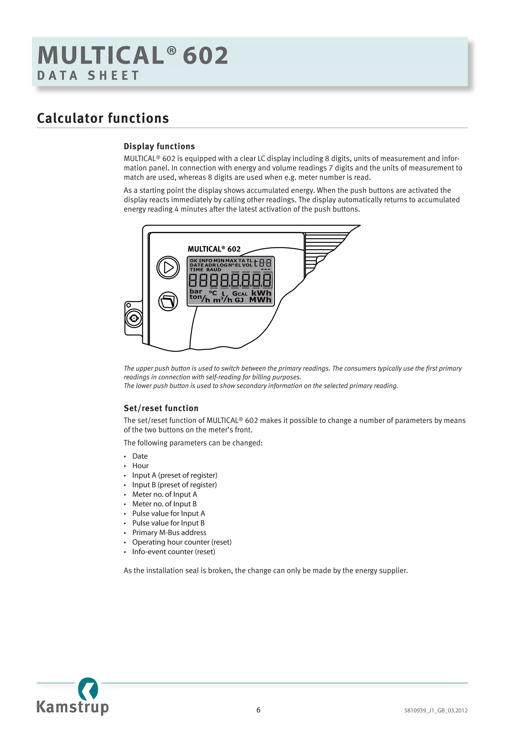 Kamstrup RHI Compliant Heat Meters & Thermal Energy Measurement ...