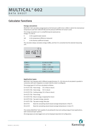 Kamstrup RHI Compliant Heat Meters & Thermal Energy Measurement - Multical 602 Heat & Cooling ...