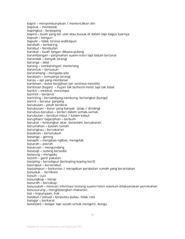 Kamus bahasa banjar | PDF