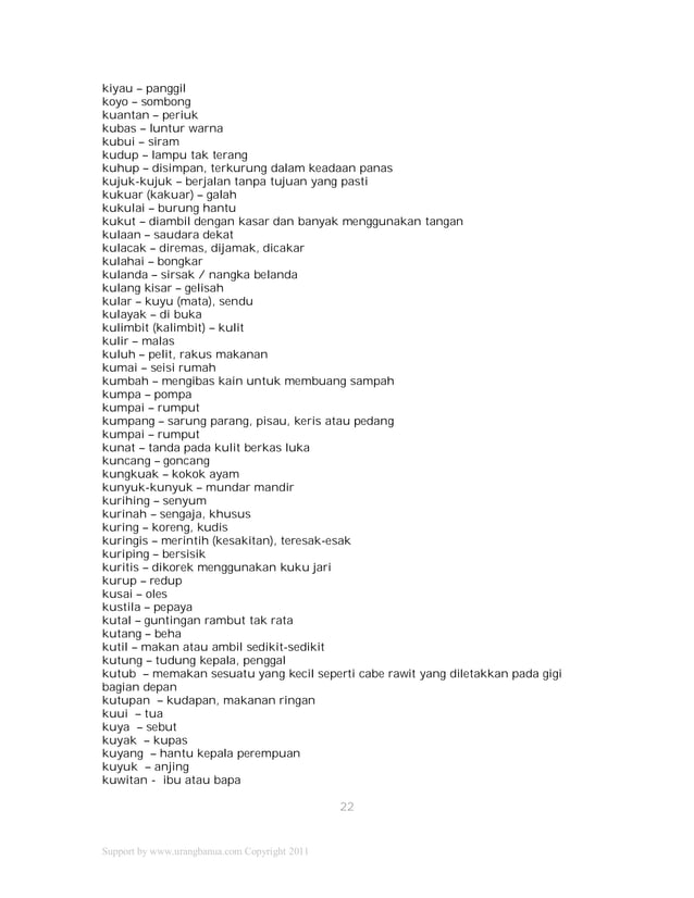 Kamus bahasa banjar | PDF