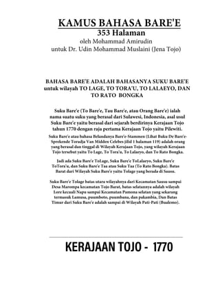 Kamus Bahasa Bare'e (Bare'e-Taal woordenboek), Indonesia - Bare'e | PDF