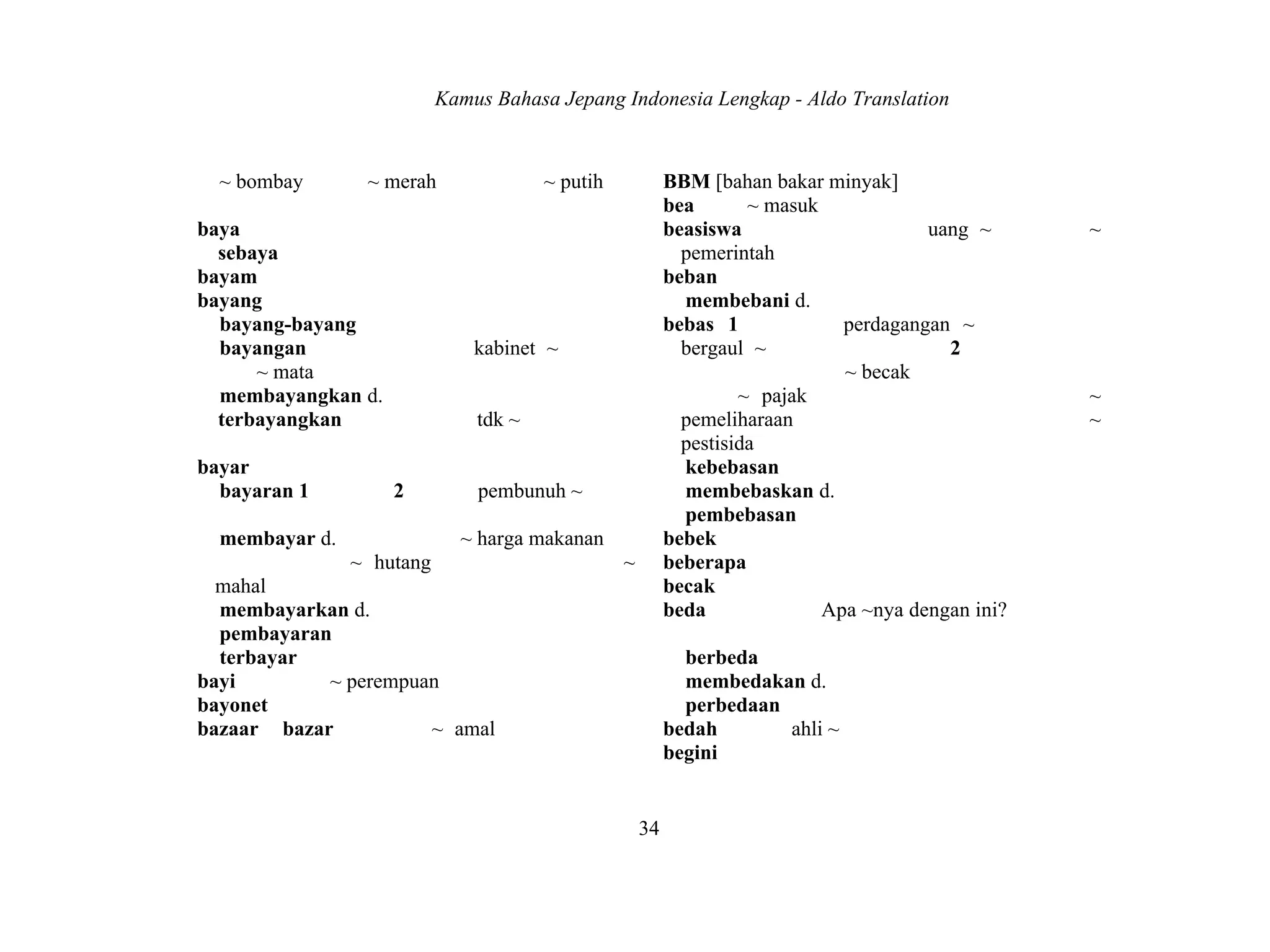 Kamus bahasa indonesia jepang pdf | PDF