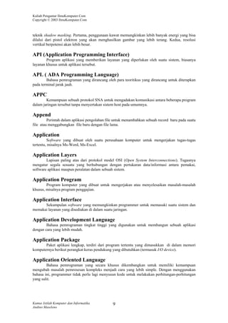 Kamus istilah komputer | PDF