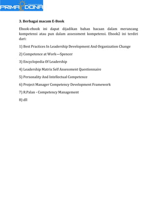 Kamus dan matriks kompetensi | PDF