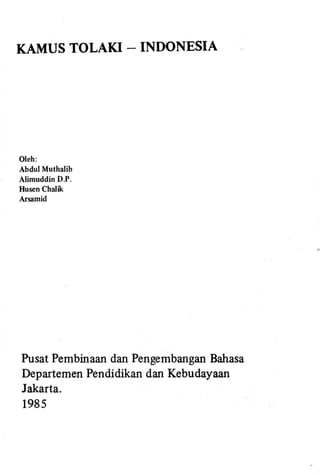 KAMUS bahasa TOLAKI Sulawesi Tenggara- INDONESIA.pdf