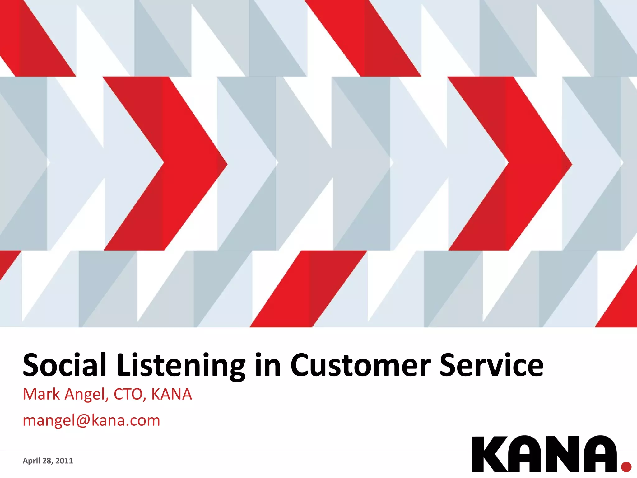 Kana social-crm-webinar-mark-angel | PPT