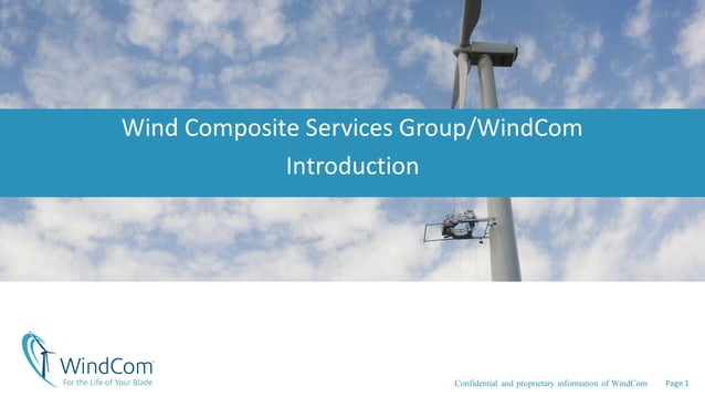 Wind Composite Services Group/WindCom Introduction | PPT