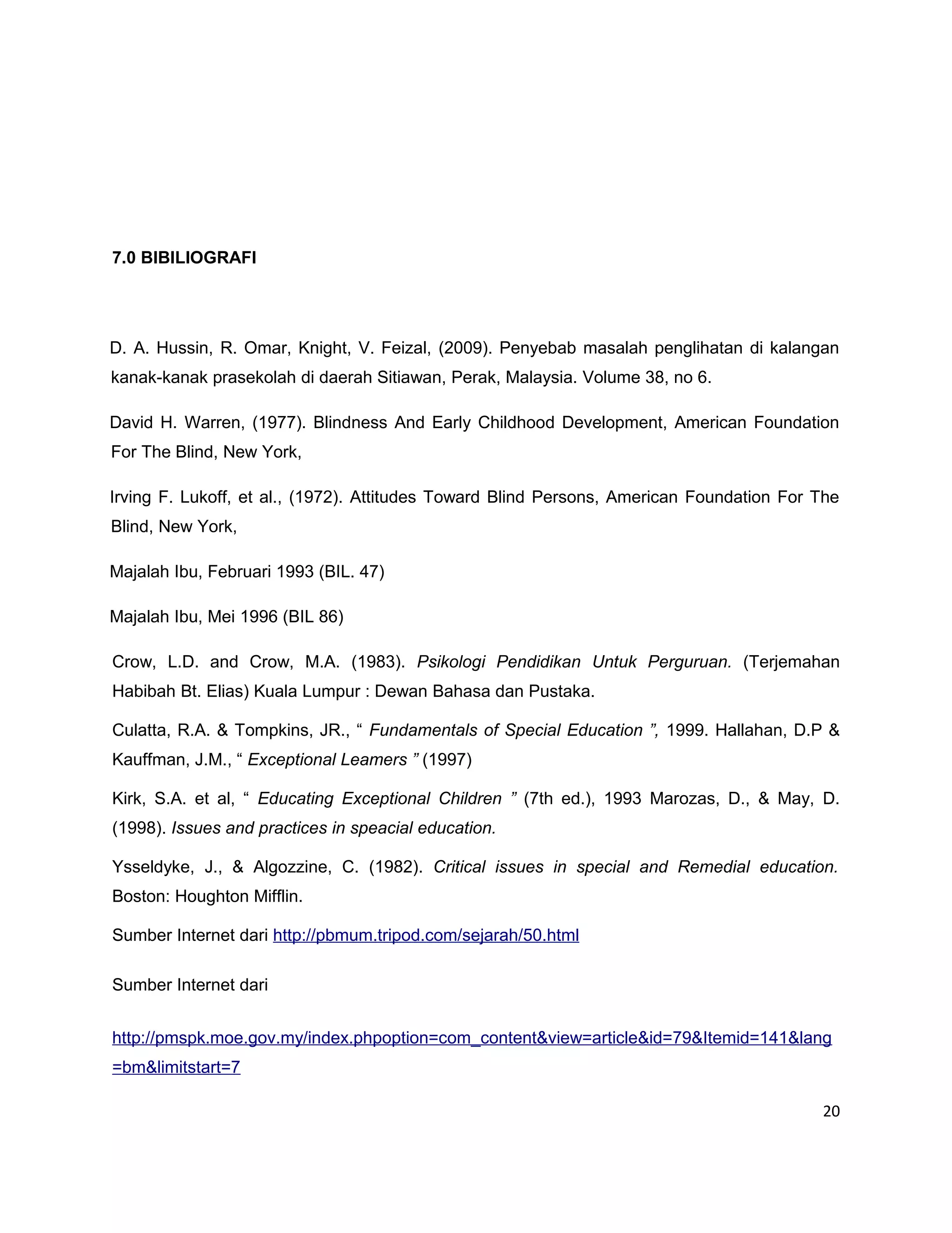 Kanak kanak Berkeperluan Khas | DOC