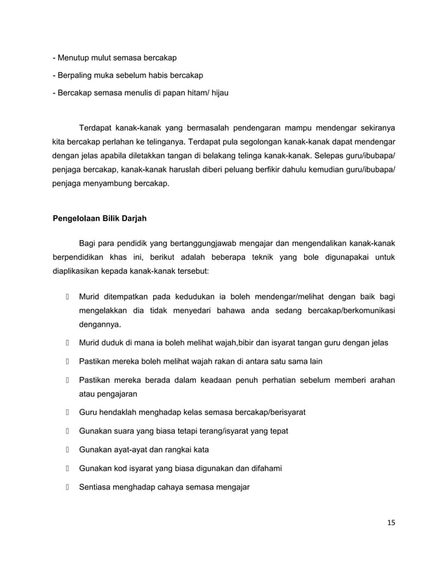 Kanak kanak Berkeperluan Khas | DOC