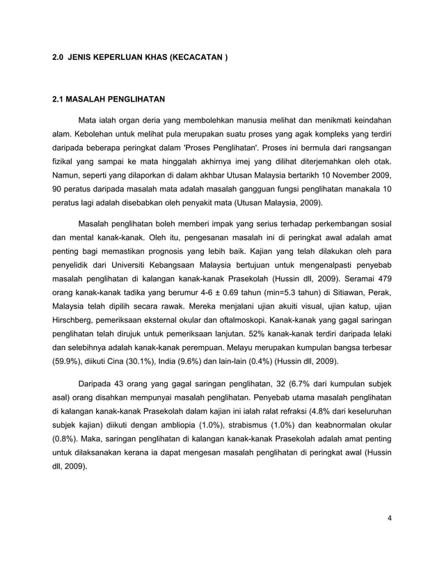 Kanak kanak Berkeperluan Khas | DOC