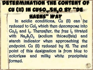 Yodimetri, Indikator | PPT