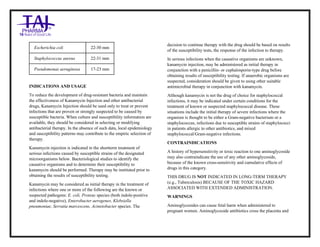 Kanamycin Injection Taj Pharma SmPC | PPT