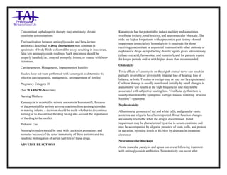 Kanamycin Injection Taj Pharma SmPC | PDF