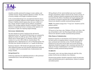 Kanamycin Injection Taj Pharma SmPC | PPT