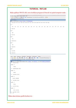 Tutorial MATLAB | PDF