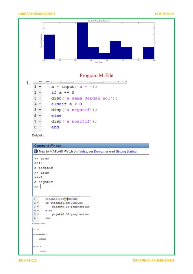 Tutorial MATLAB | PDF