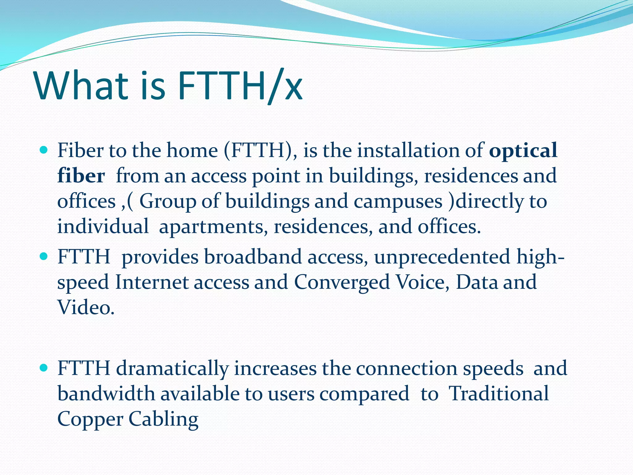 Kanazia ftth presentation | PPT