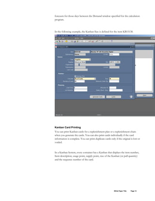 Oracle Inventory Kanban | PDF