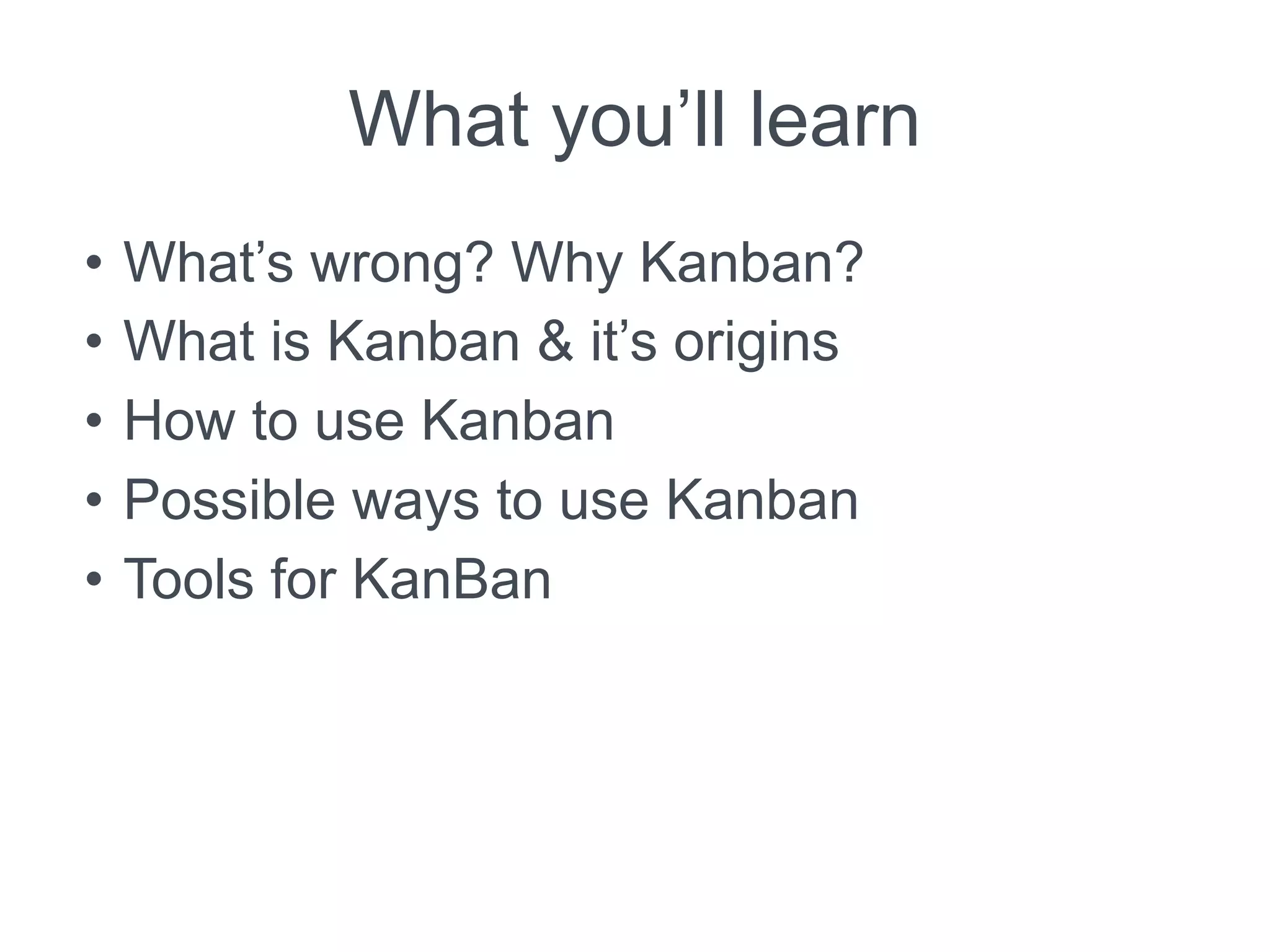 KanBan approach to project management | PDF