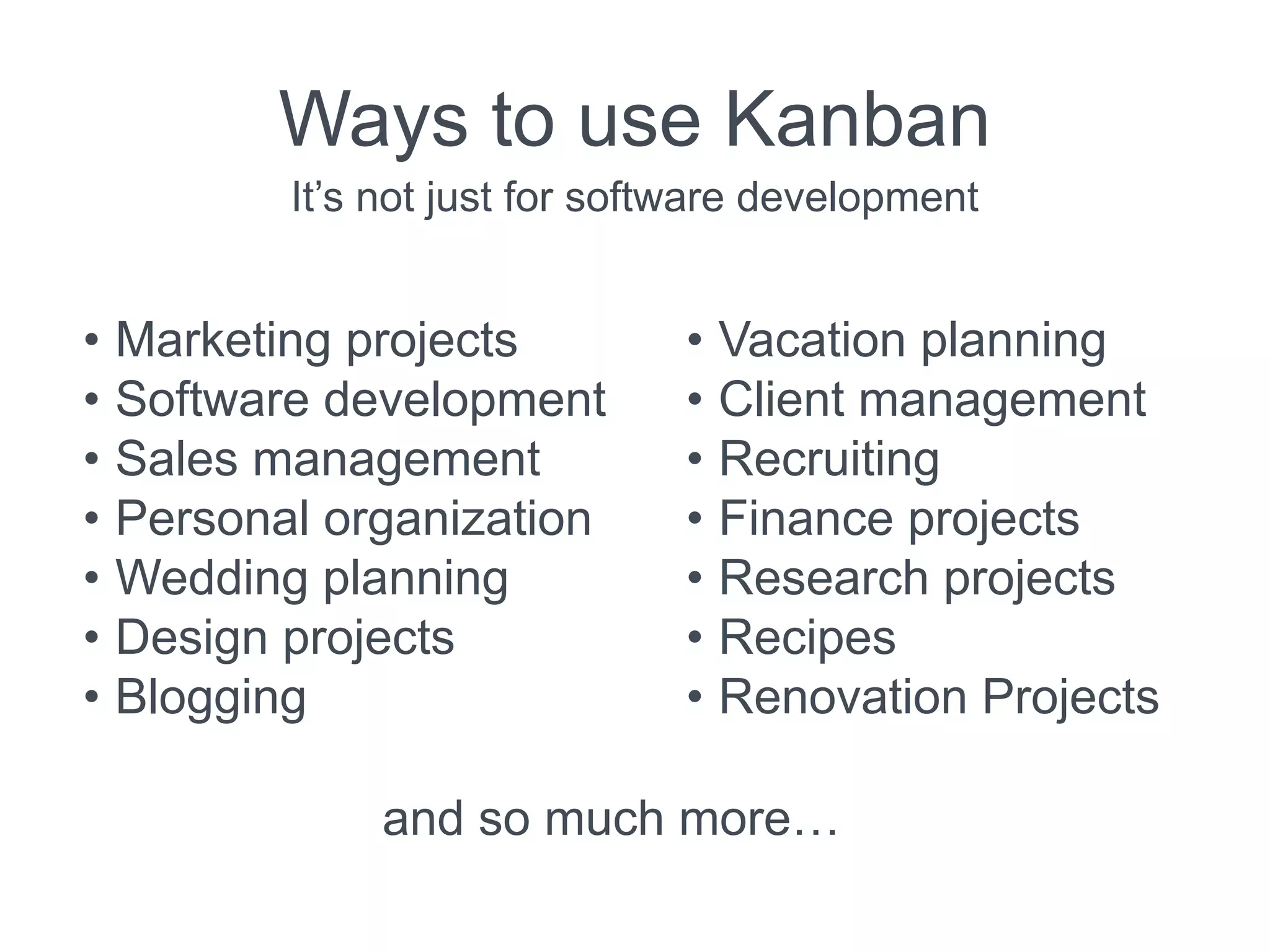 KanBan approach to project management | PDF