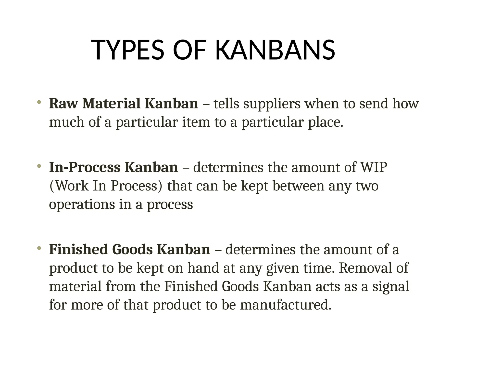 KANBAN is a visualization system of lean | PPTX