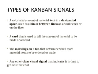 KANBAN is a visualization system of lean | PPTX