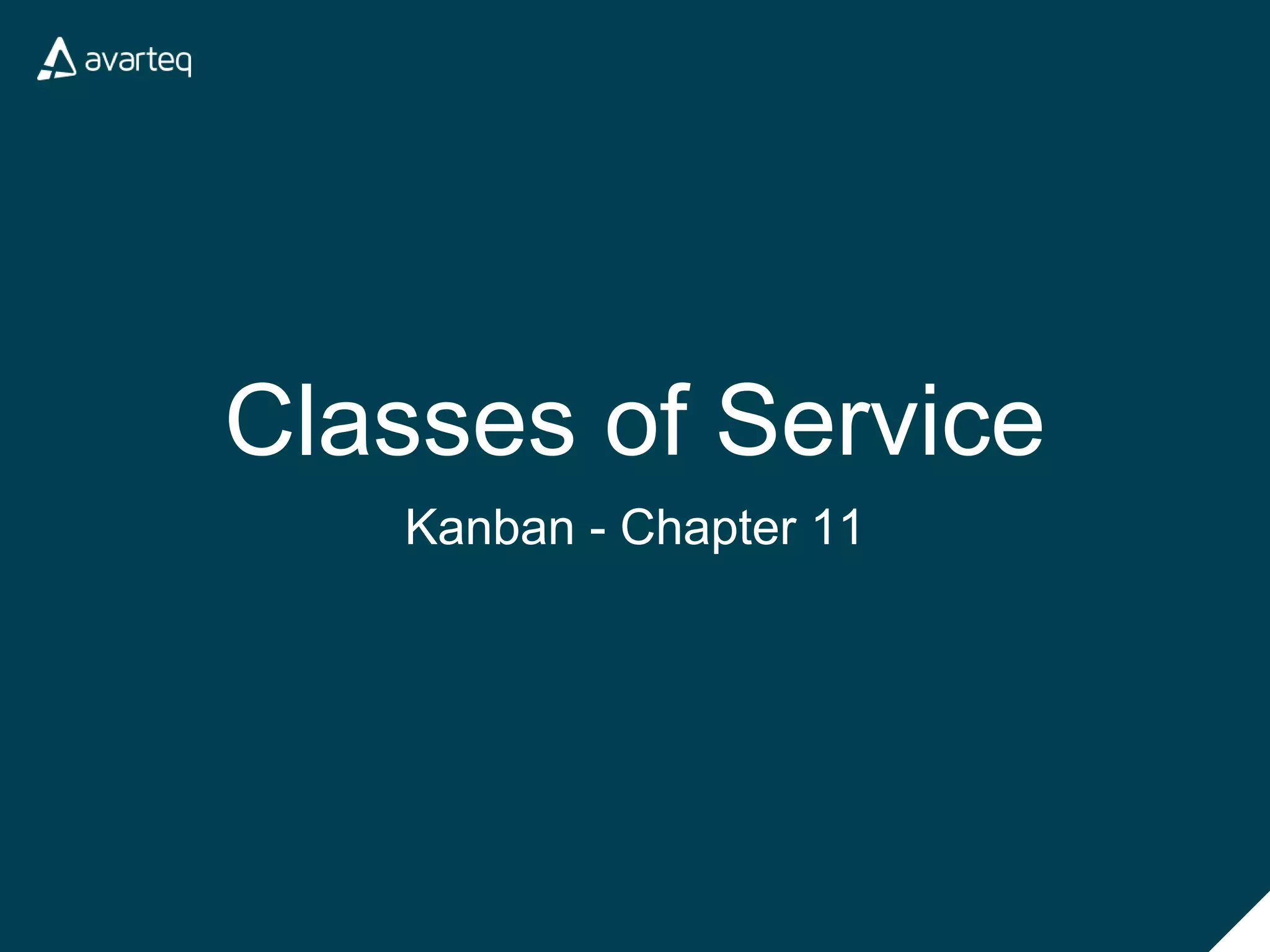 Kanban - Classes of Service | PPTX