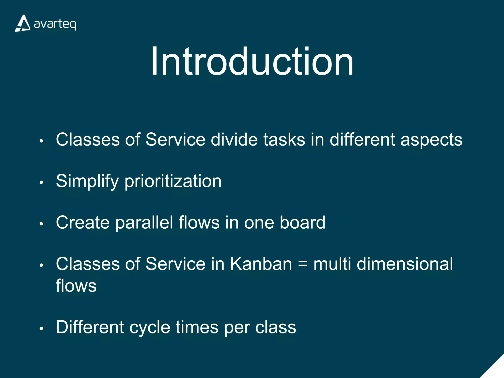Kanban - Classes of Service | PPTX