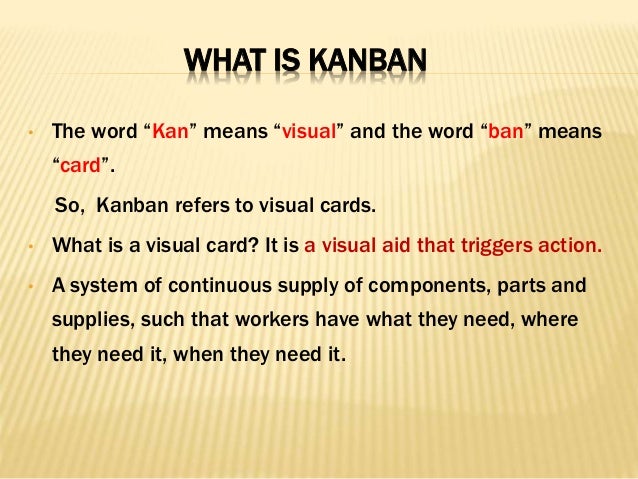 Kanban kaizen