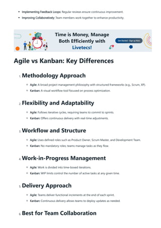 Kanban vs Agile: Key Differences Explained for Teams | PDF