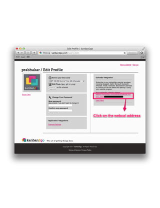 kanban2go calendar integration | PDF