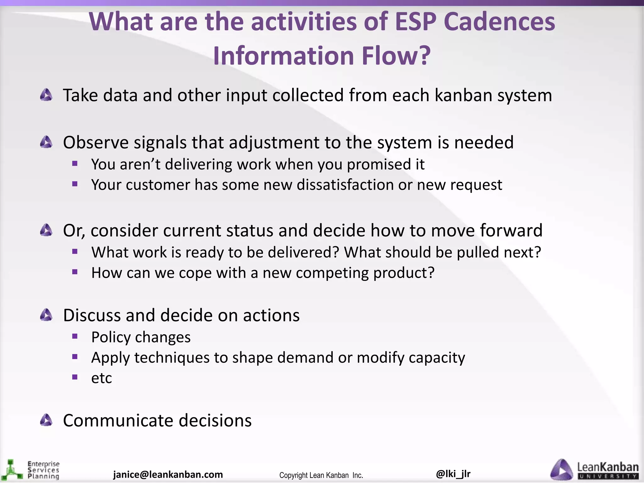 Kanban Cadences and Information Flow | PDF | Logistics | Business