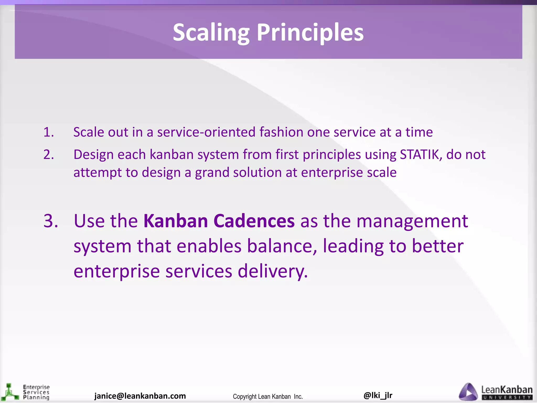 Kanban Cadences & Information Flow | PPTX
