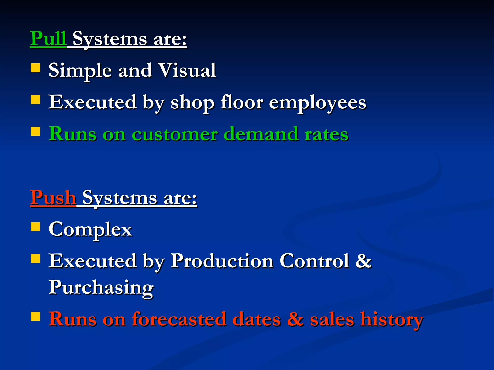 Kanban Cards & Pull Systems | PPT