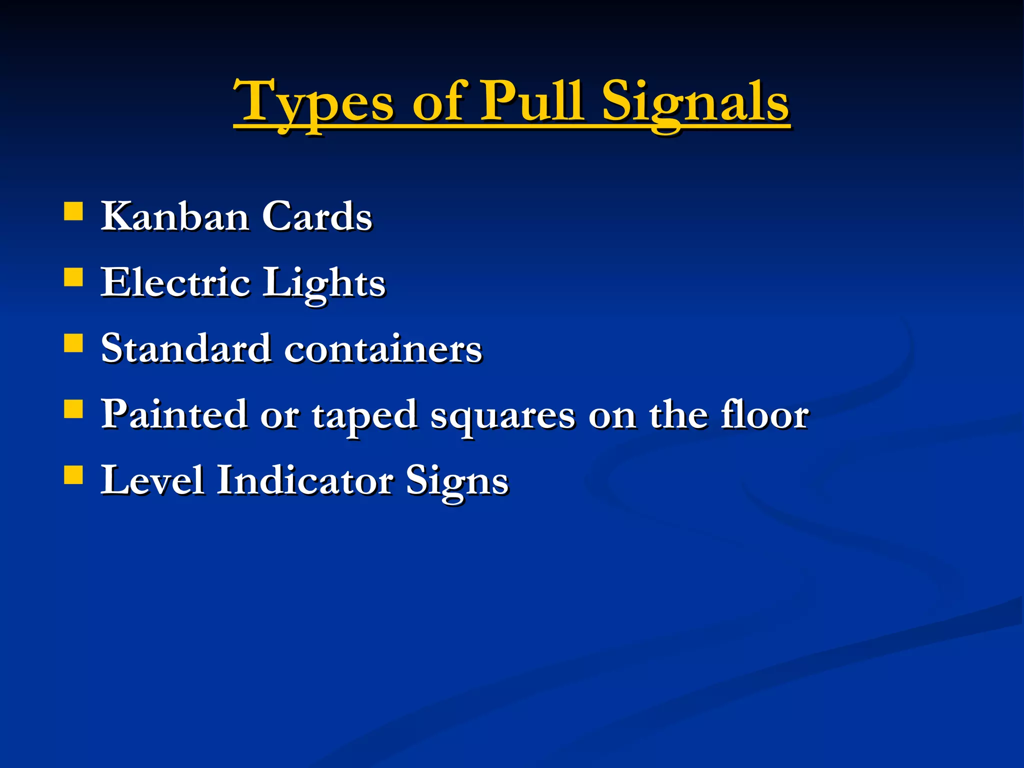 Kanban Cards & Pull Systems | PPT