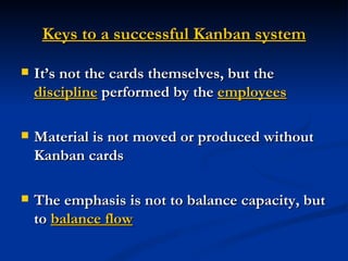 Kanban Cards & Pull Systems | PPT