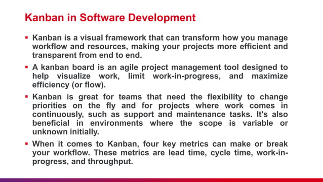 Kanban Metrics Presentation (Project Management) | PPT