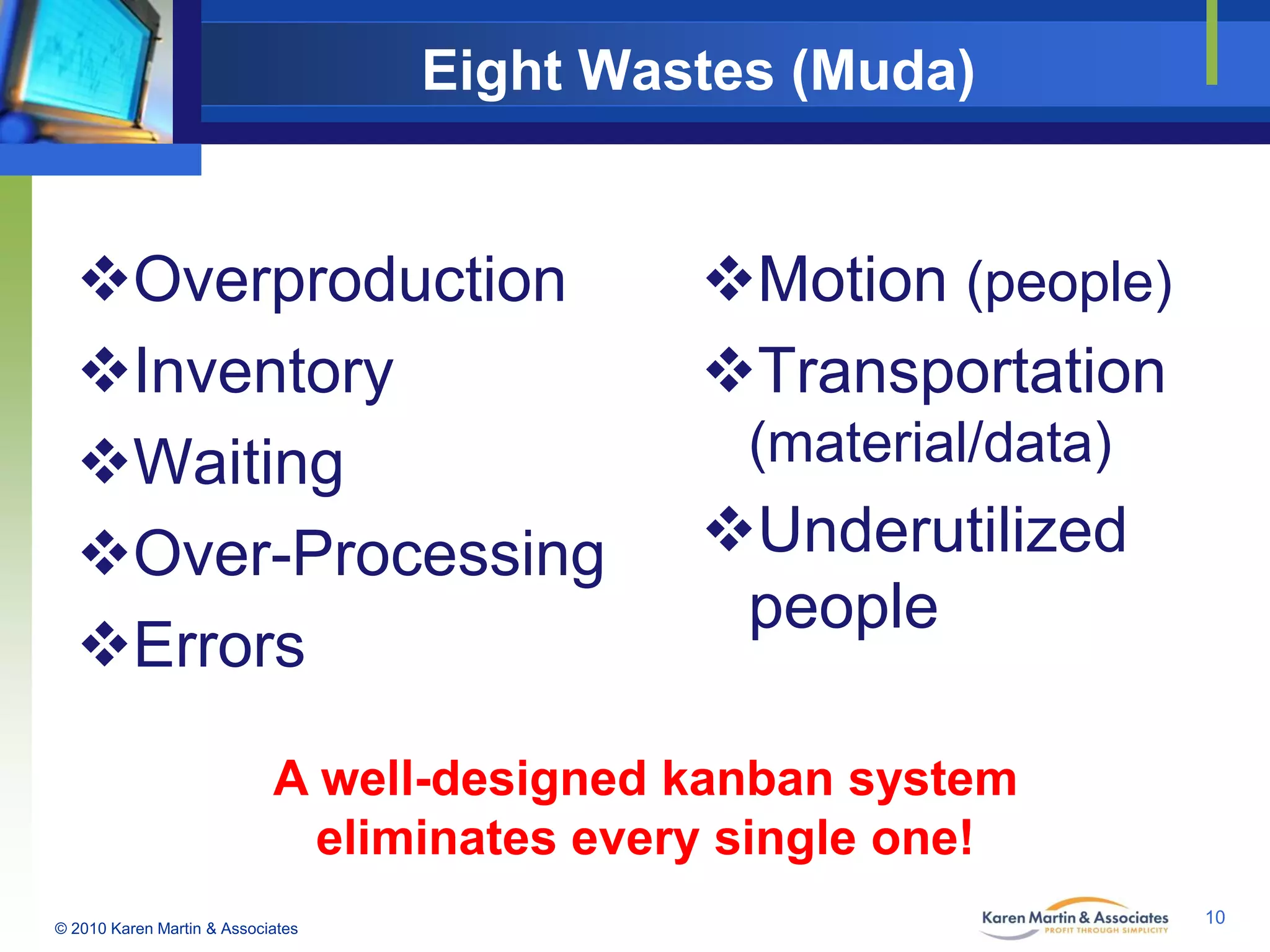 Implementing Kanban Pull Systems in Office & Service Environments | PDF