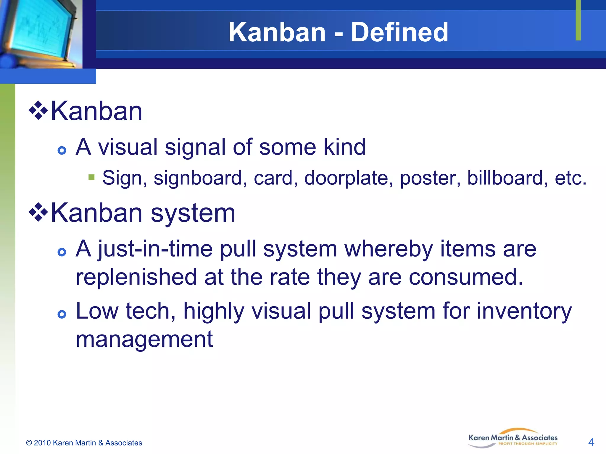 Implementing Kanban Pull Systems in Office & Service Environments | PDF