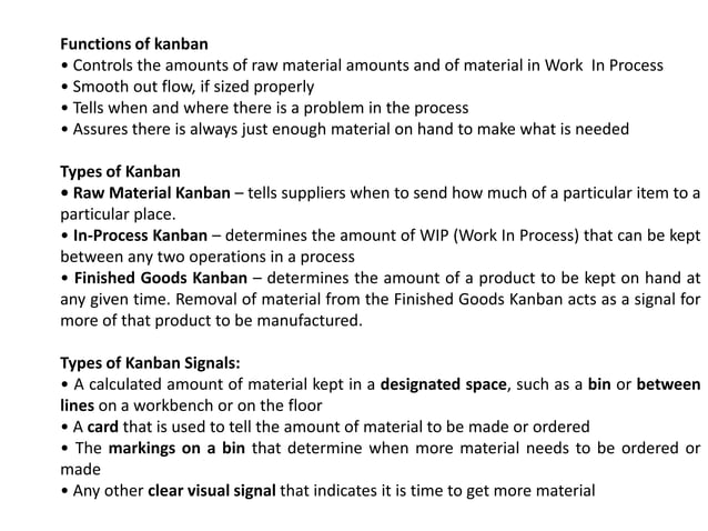 Kanban presentation | PPTX | Business | Business and Finance