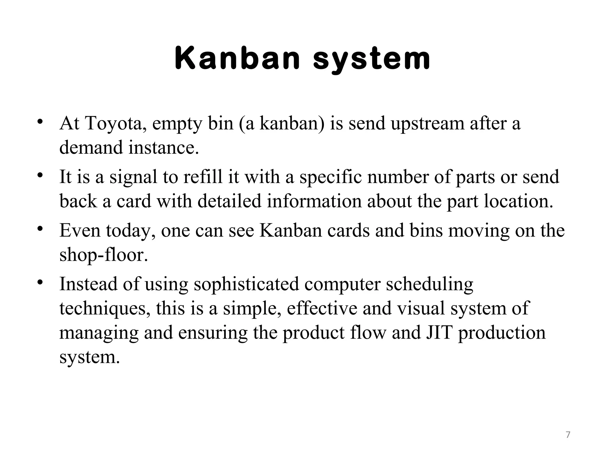 Kanban system presentation | PPT