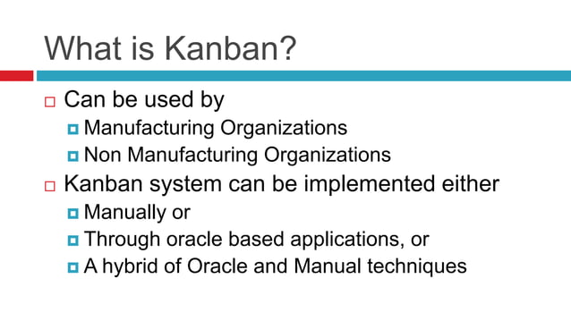 Kanban Systems | PPTX | Technology & Computing